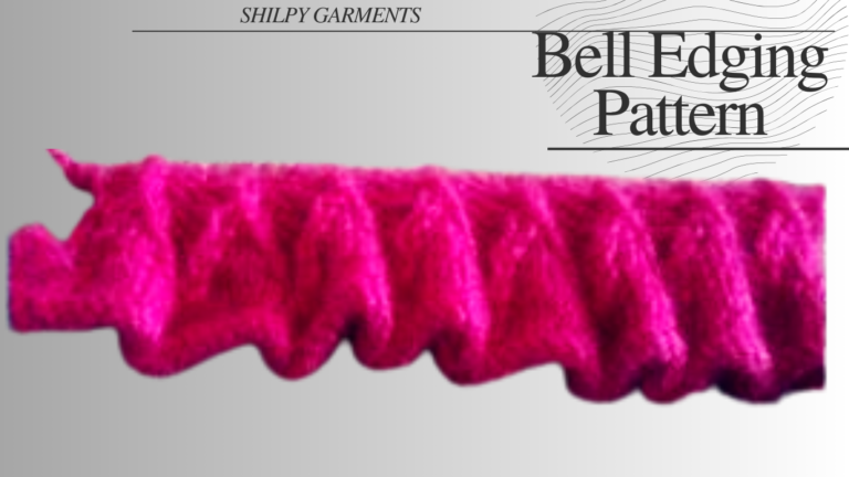 How To Knit Bell Edging Pattern||hand Knitting #pattern